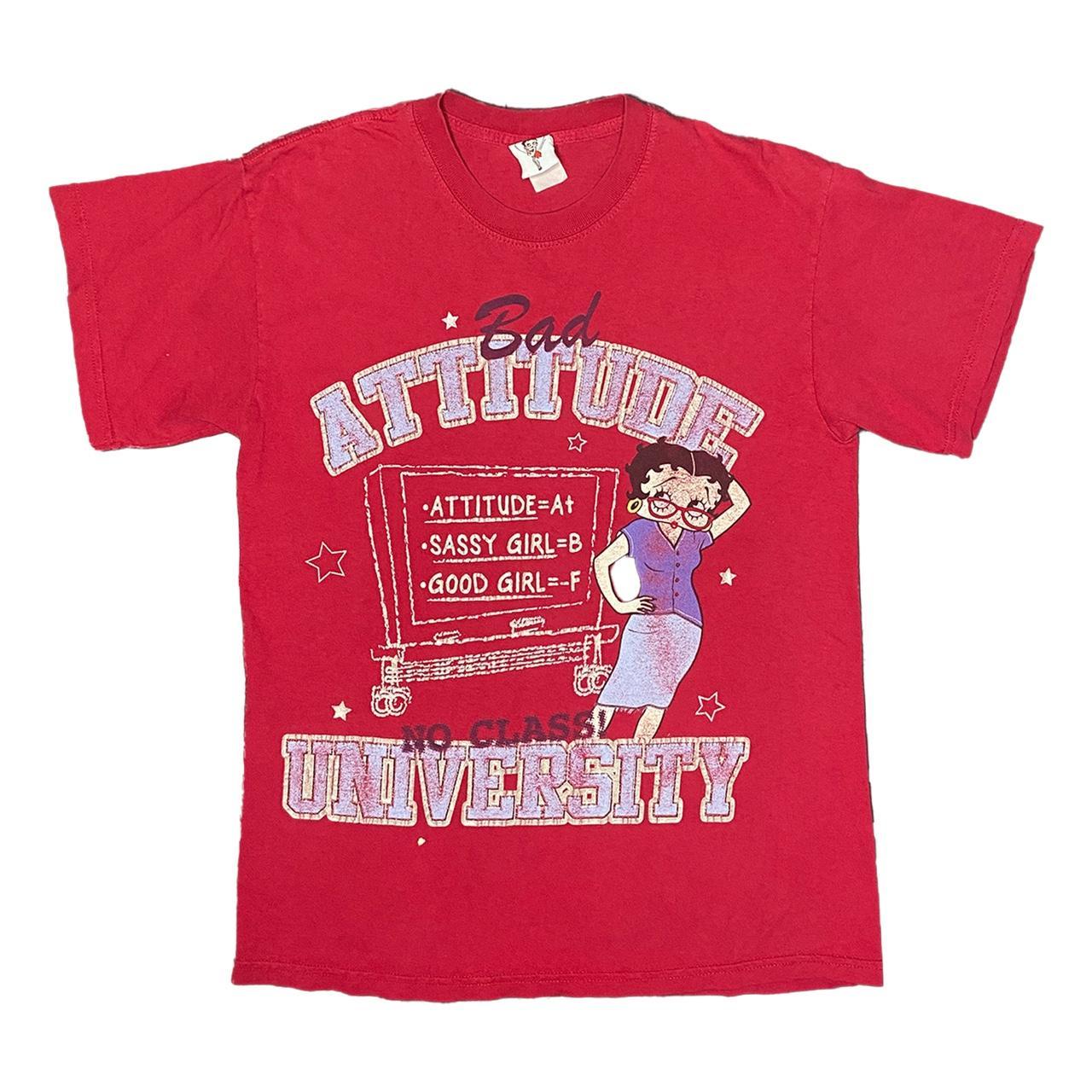 Betty Boop University Bad Attitude No Class Graphic... - Depop
