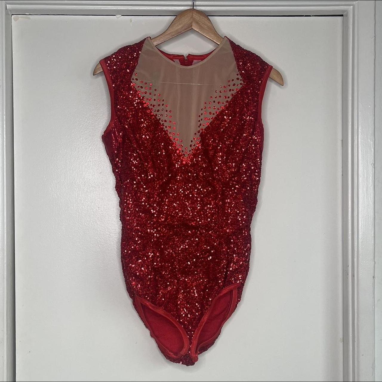 Red sequin leotard from Trixie and Katya Live first... - Depop