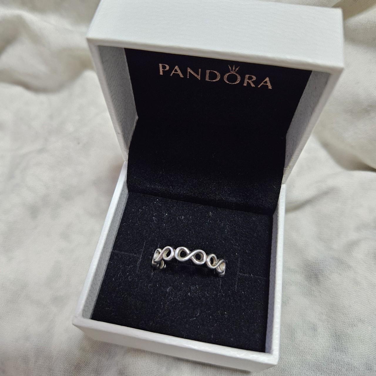 Pandora Infinity Ring - Used in good condition -... | Depop