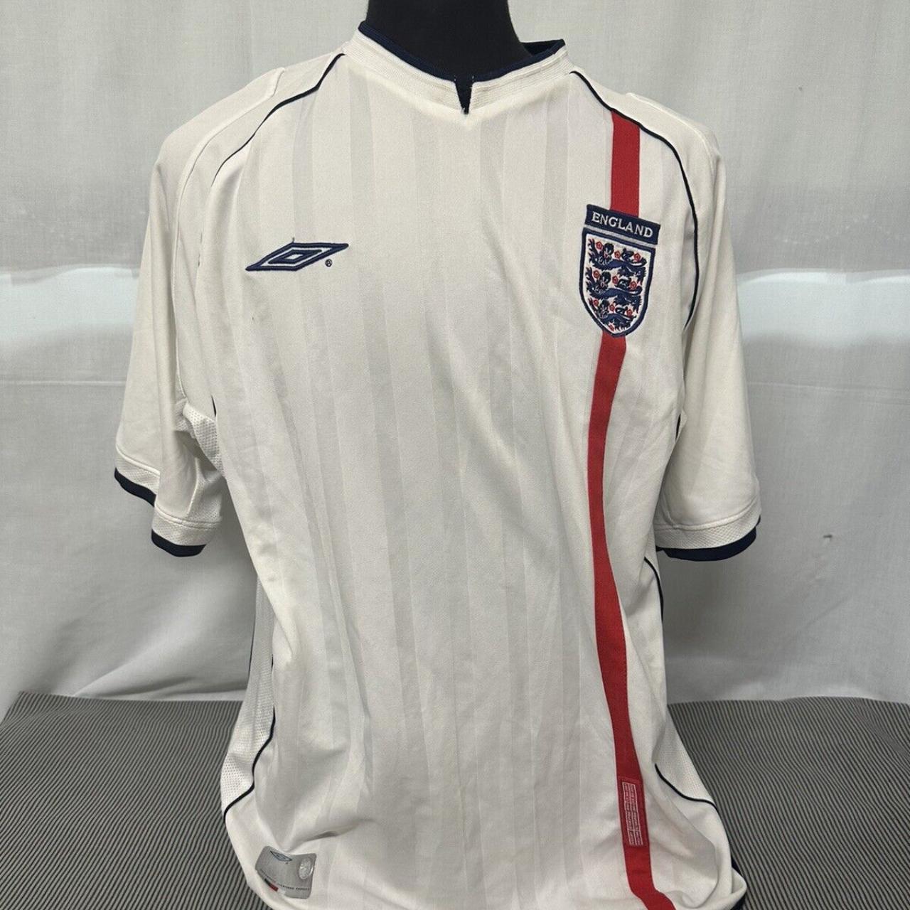 2002 2world cup Umbro england shirt. no name set,... - Depop