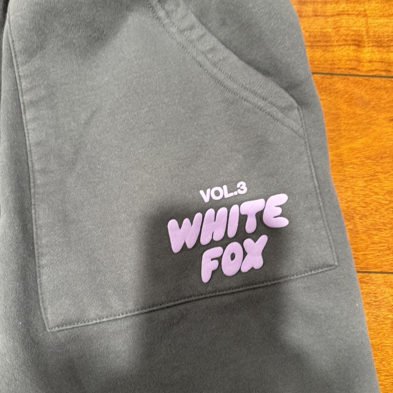White Fox Sweatpants - Depop