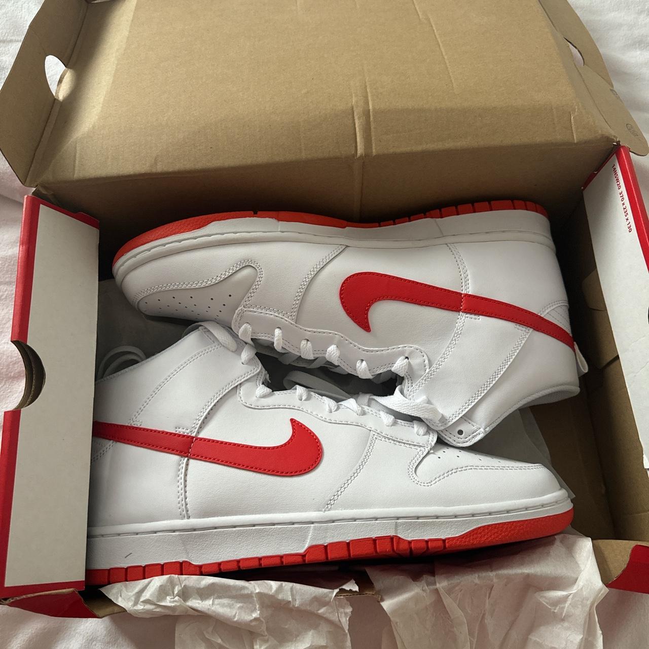 NIke dunk hi retro size Uk 11 Brand new box slightly... - Depop