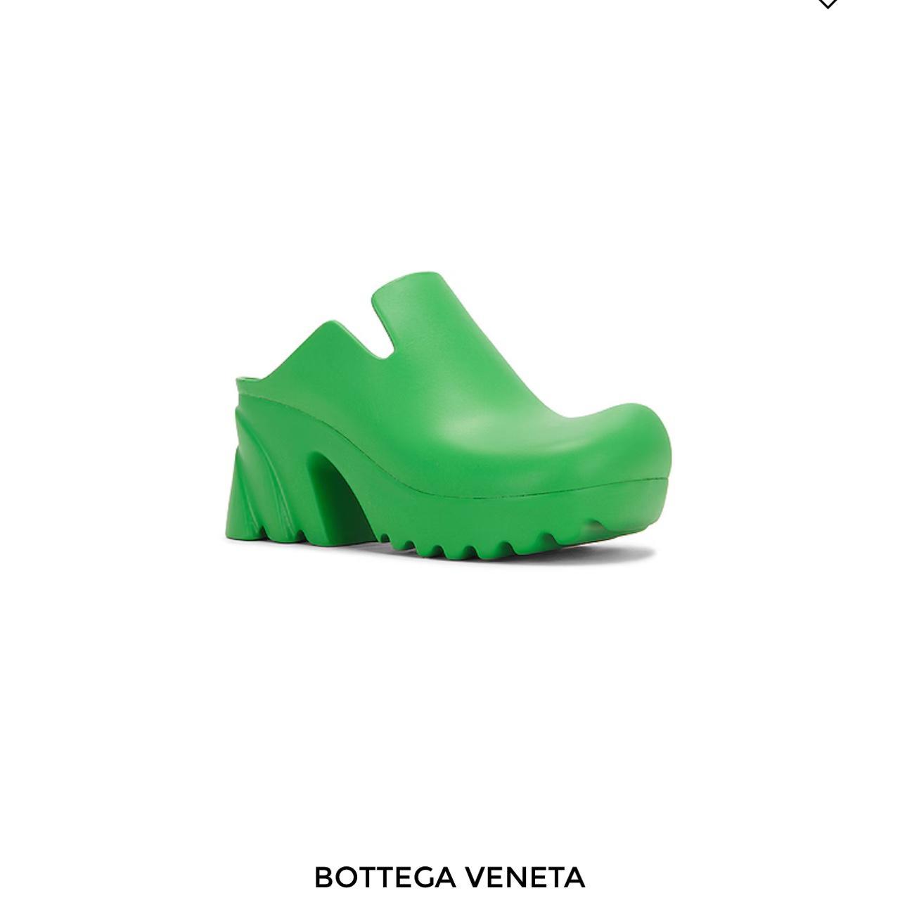 Green bottega clogs size 36 - Depop
