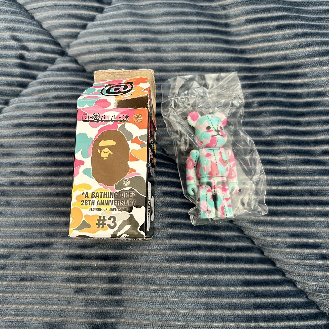 BearBrick X A bathing ape 28th anniversary camo #3... - Depop