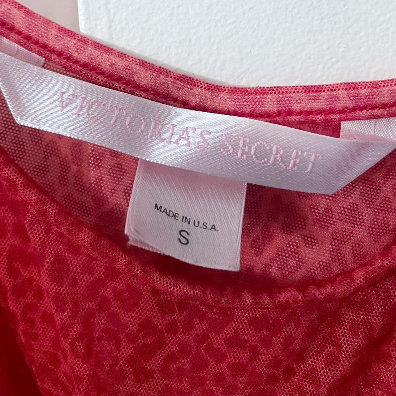 Victorias Secret | Red Lace Sheer Chemise Slip Size... - Depop