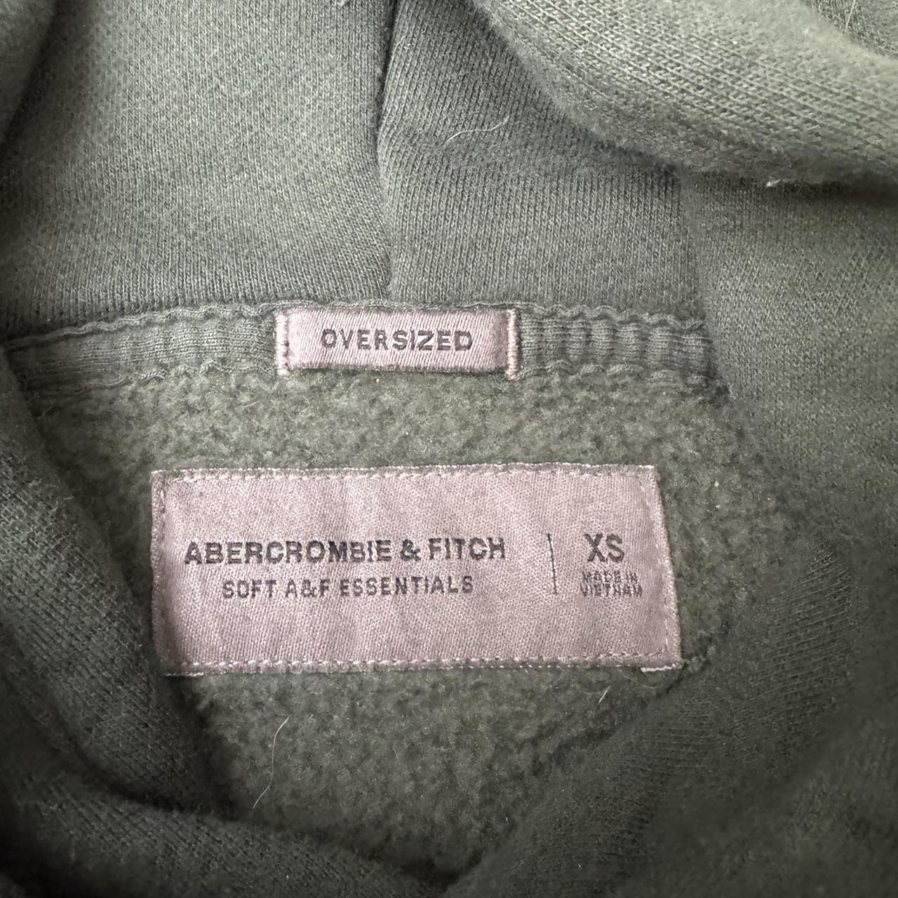 Green Abercrombie and Fitch oversized hoodie - Depop