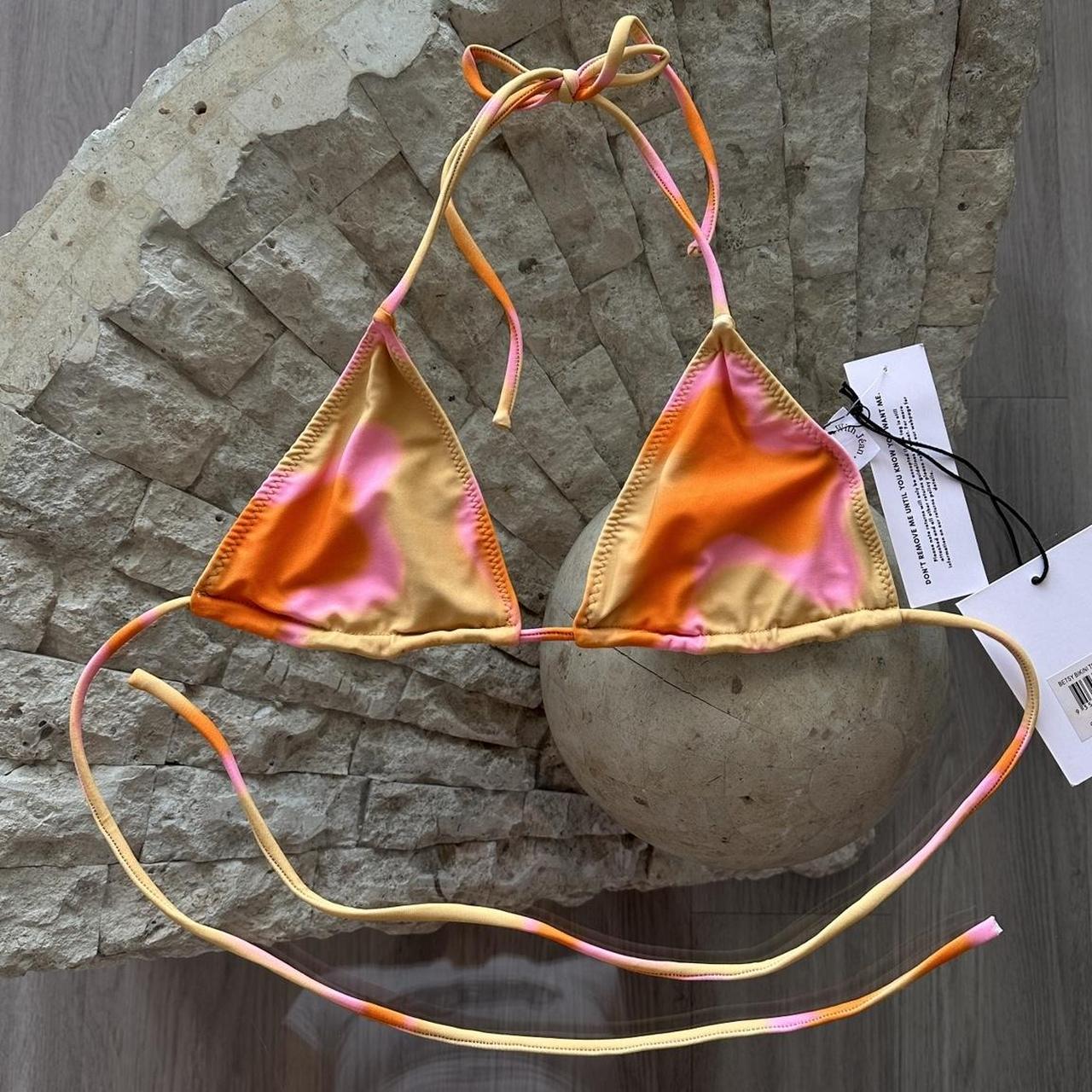 Withjean Betsy Bikini Top In Ziggy Size Depop