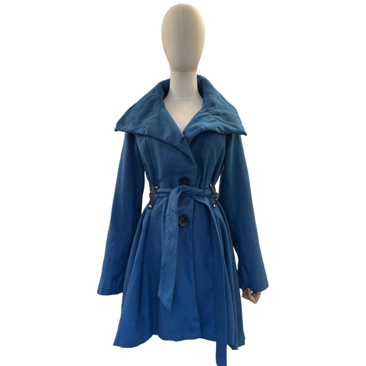 Yoki belted asymmetrical wool blend coat size M... - Depop