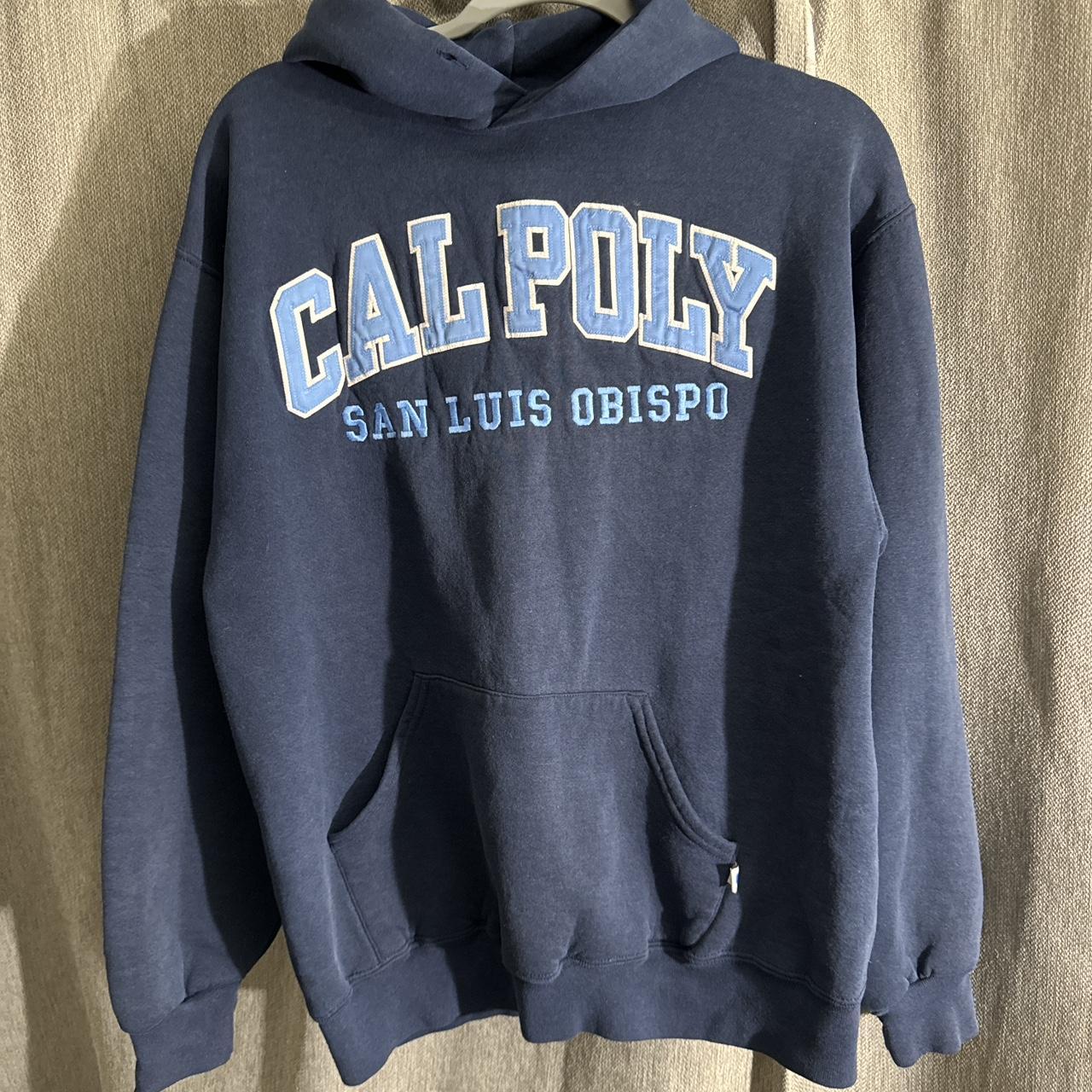 Cal Poly Vintage Russel Athletic Pullover Hoodie In... - Depop