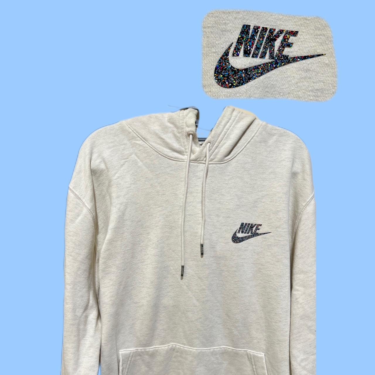 Nike hoodie confetti colored nike swoosh Super... - Depop