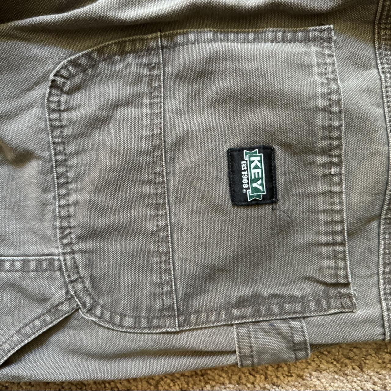 Brown double knee Key pants 32x32 but length was... - Depop