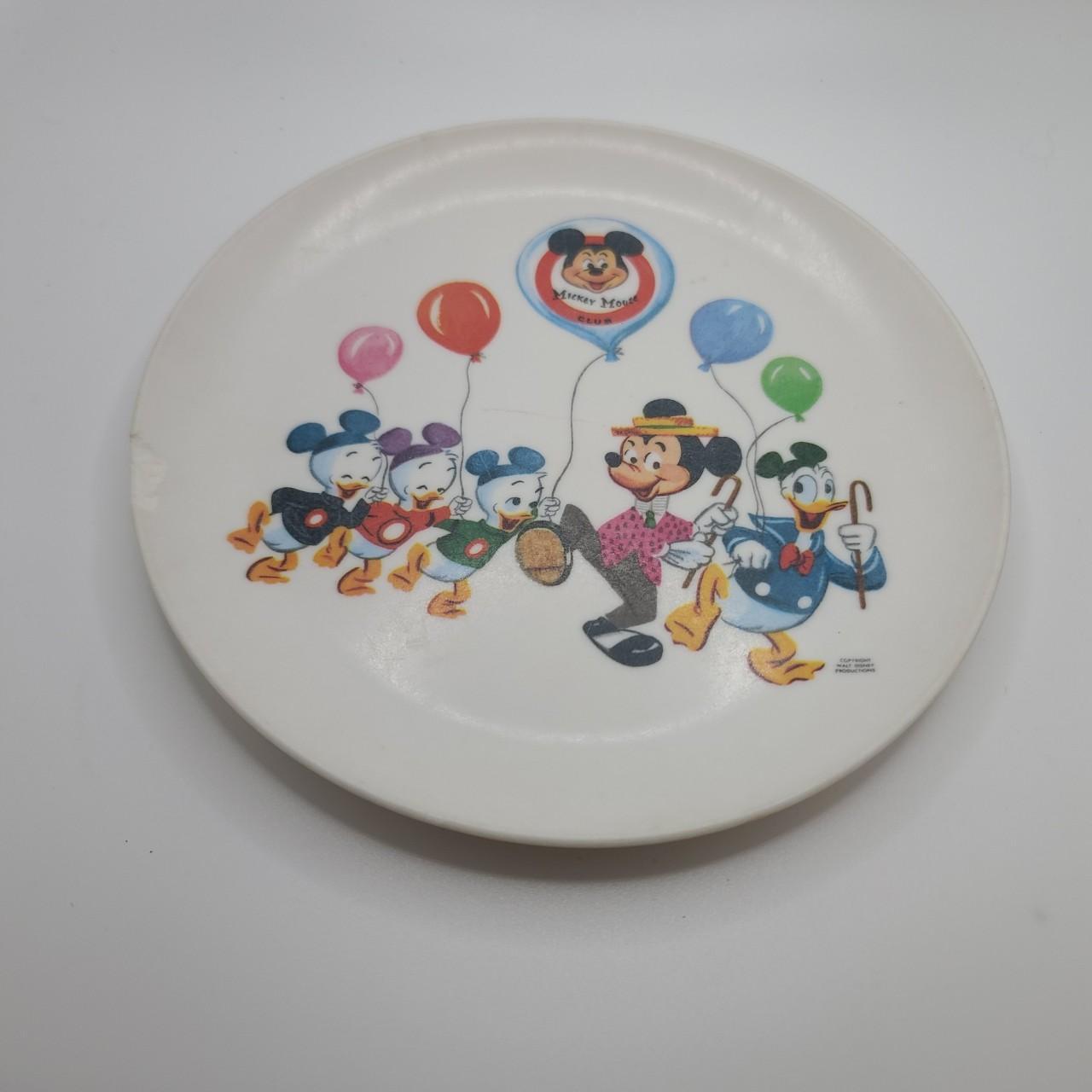 Vintage Mickey Mouse Clubhouse Plate, AS IS. 7" in... - Depop