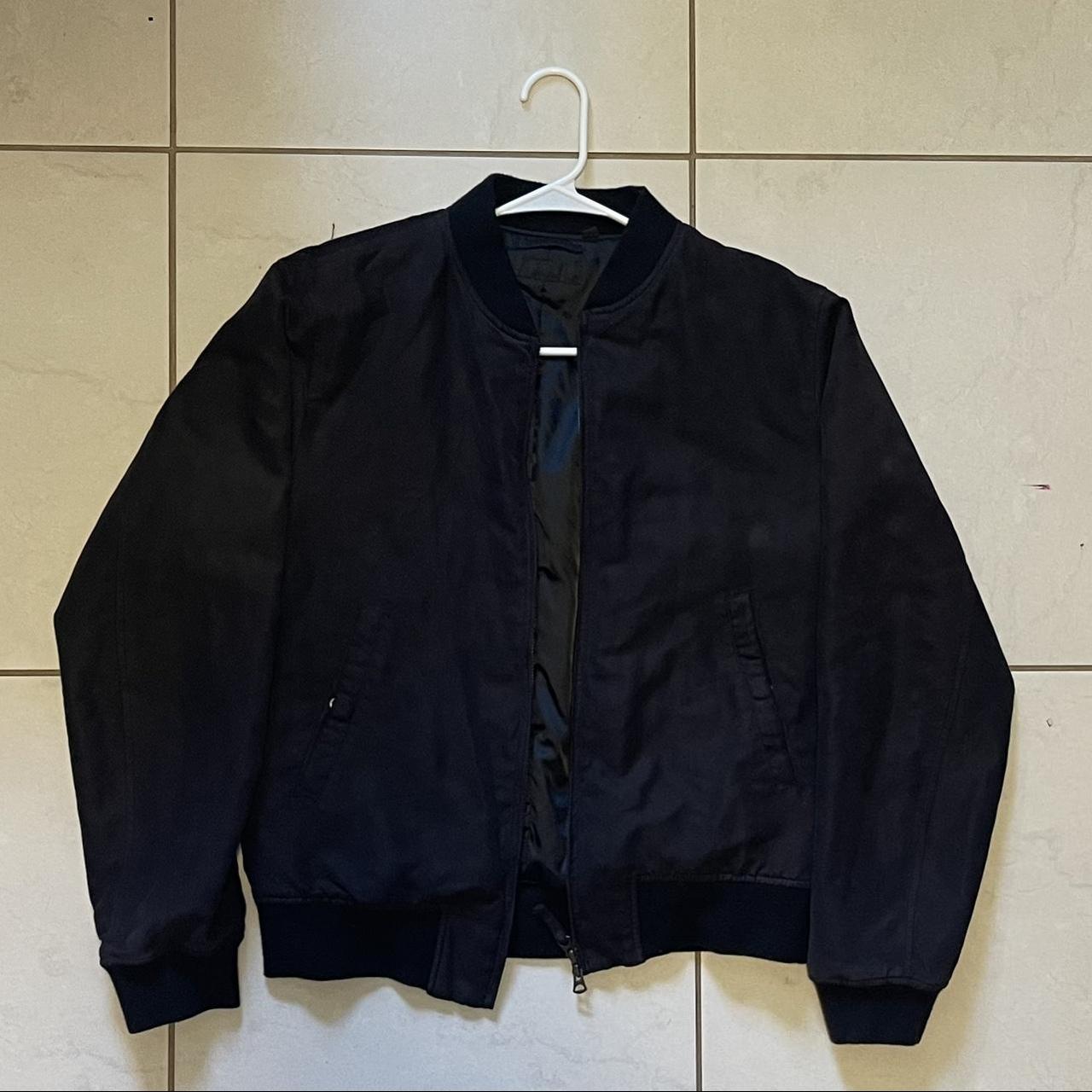 Uniqlo suede bomber - Depop Uniqlo suede bomber - Depop