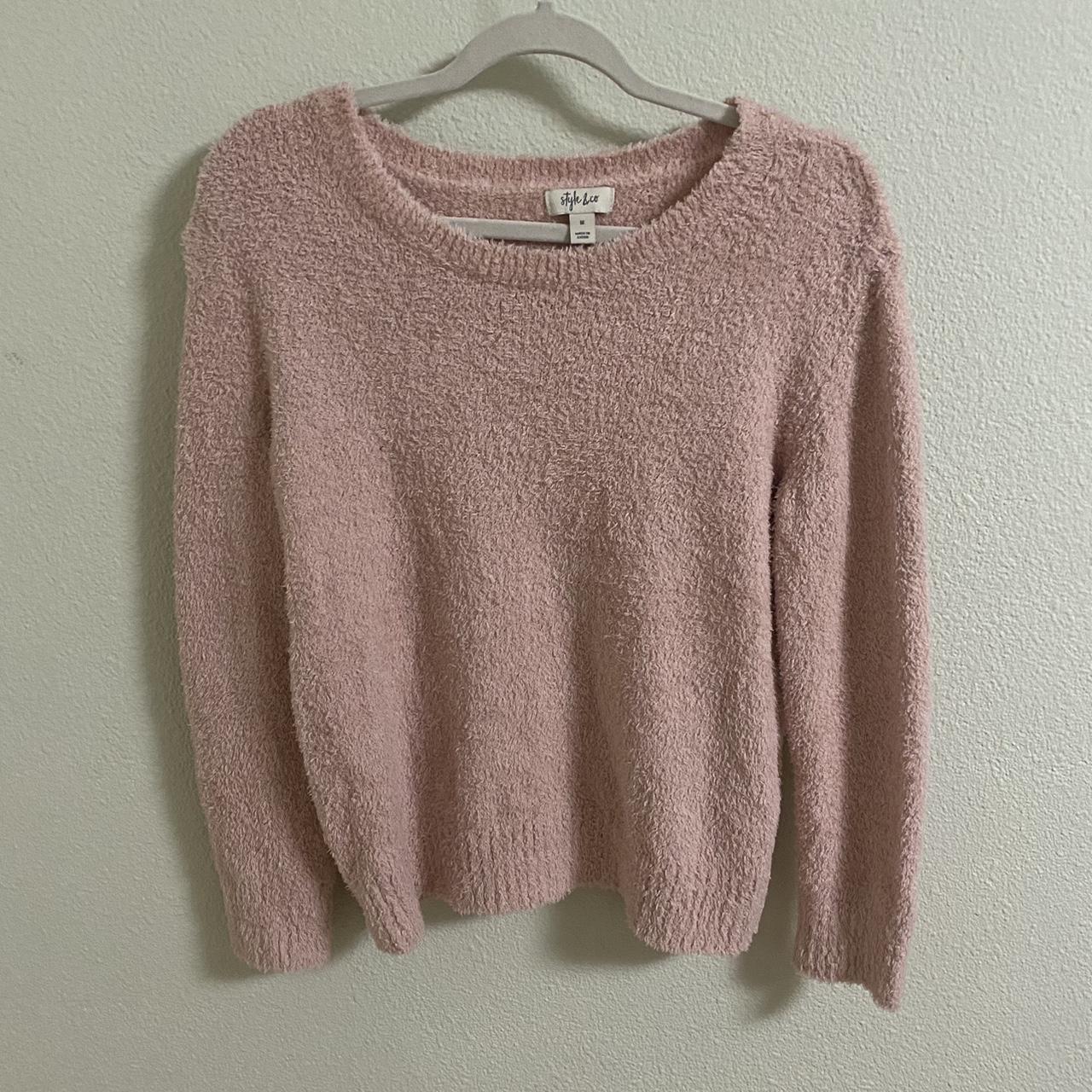 fluffy pink sweater! brighter than in pictures says... - Depop