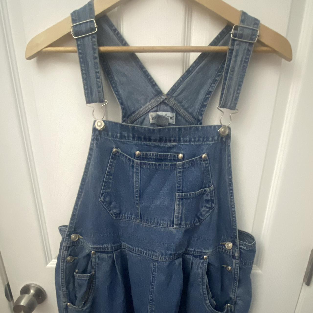 large overalls brand: in due time maternity need... - Depop