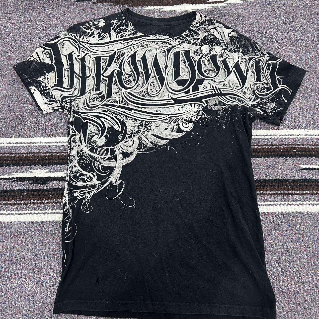 Throwdown mma by Affliction tee shirt. Shirt is in... - Depop
