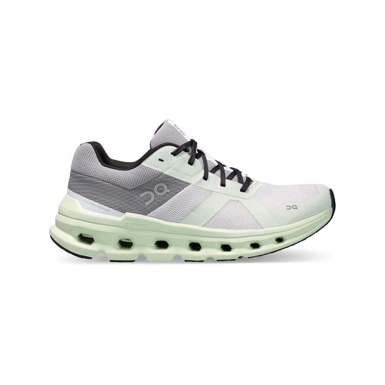 On Running Women's Green and Grey Trainers | Depop