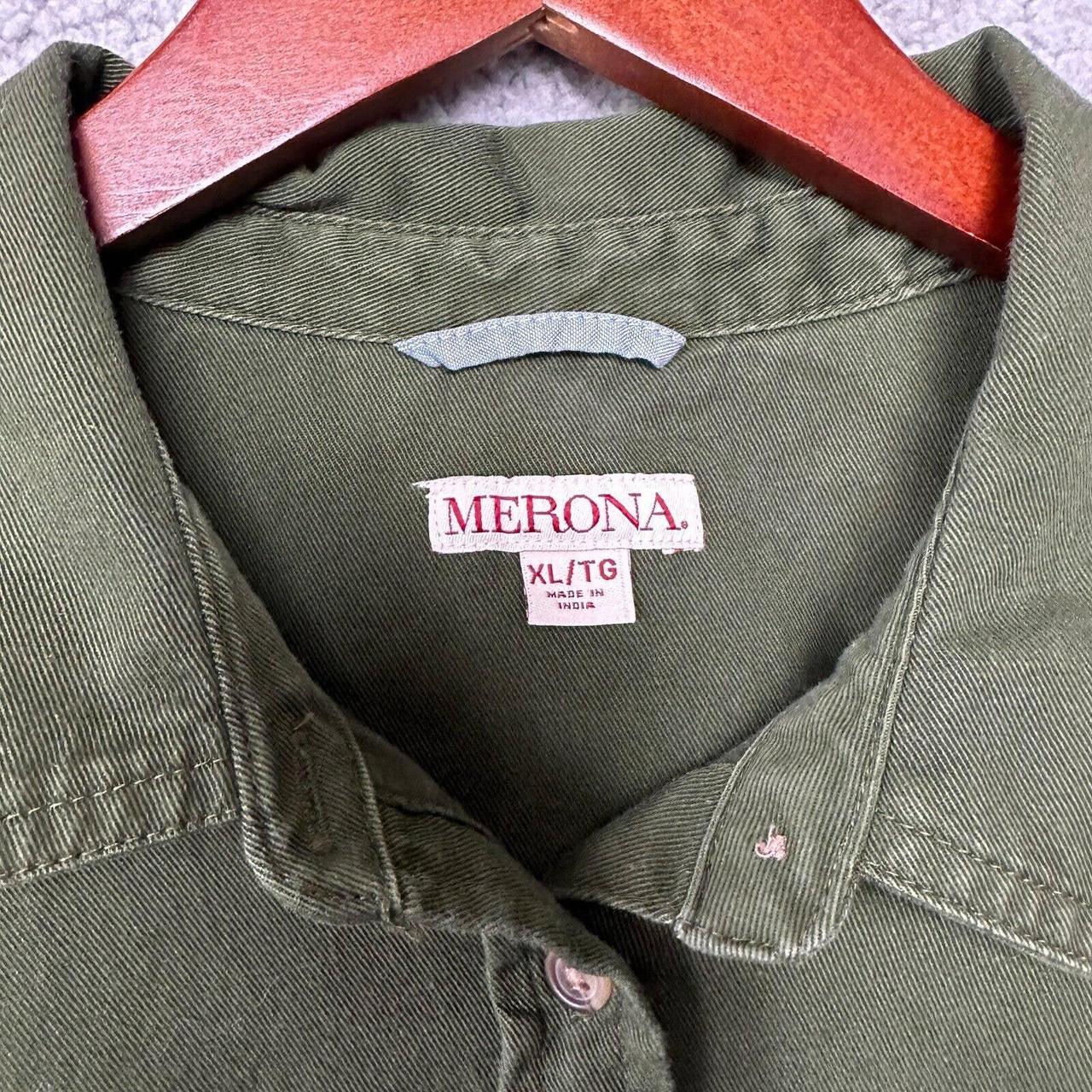 Merona Casual Button Down Long Sleeve Shirt Women Xl Depop
