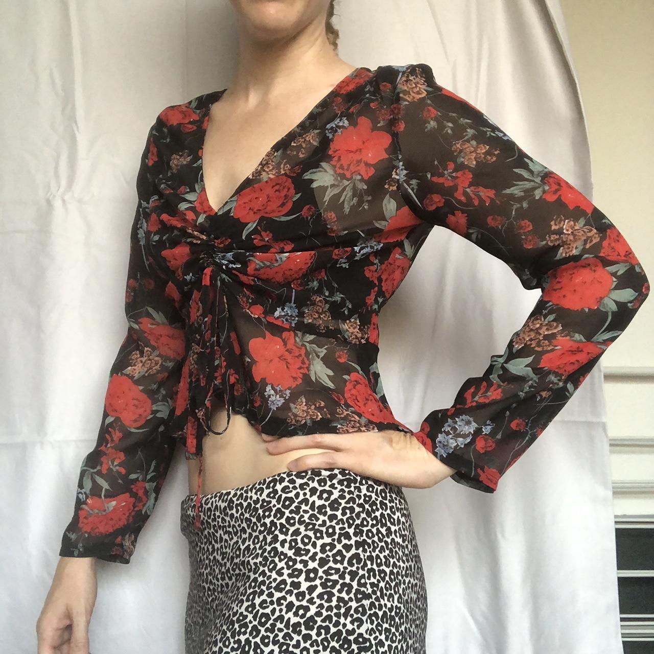 Super sexy sheer DISSH long sleeved top. Features... | Depop