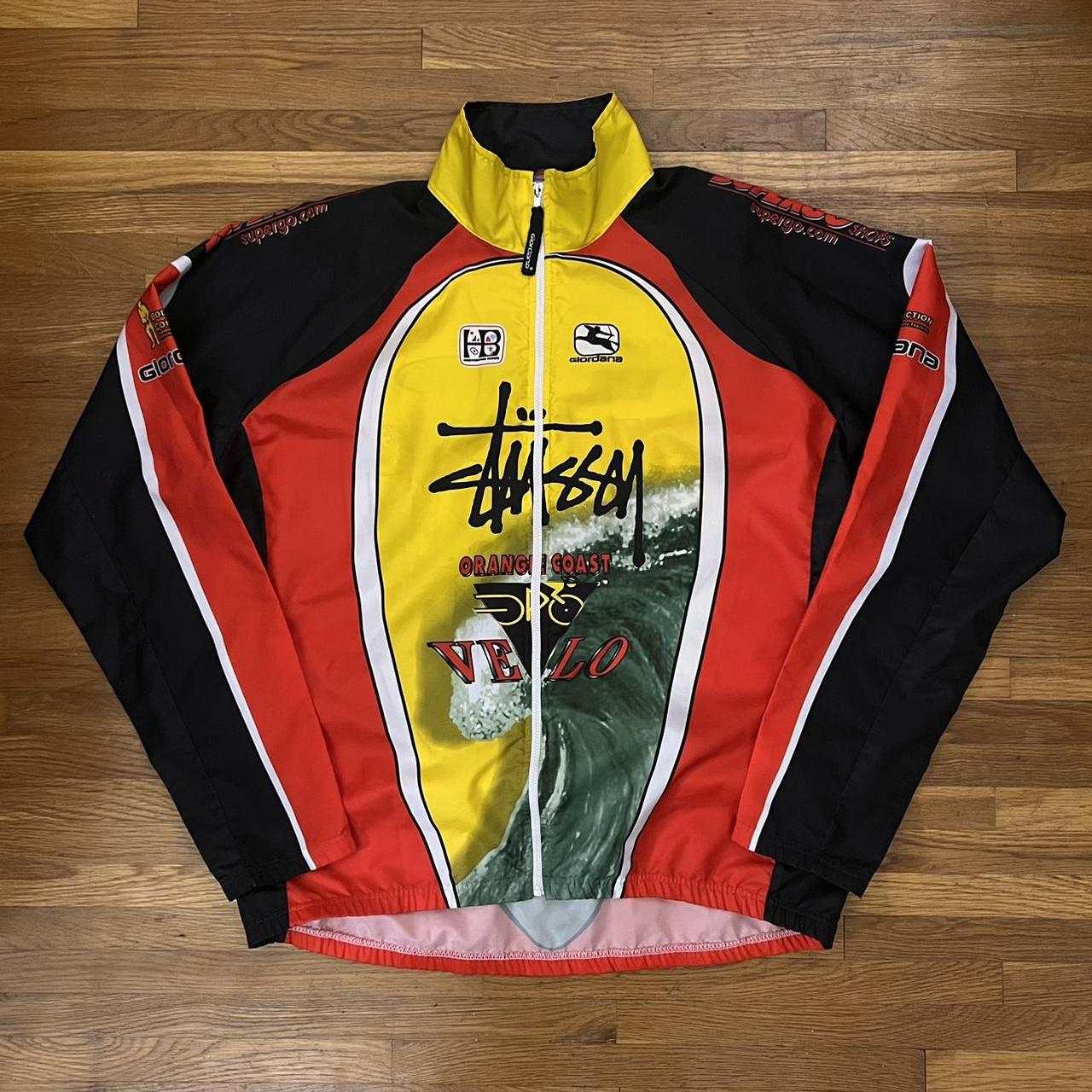 STÜSSY x GIORDANA Windbreaker Jacket SZ... - Depop