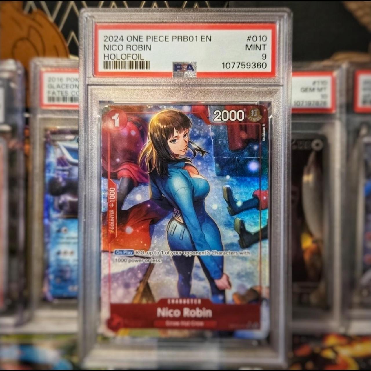 One Piece Nico Robin Alt Art OP05-010 PRB01 PSA MINT... | Depop