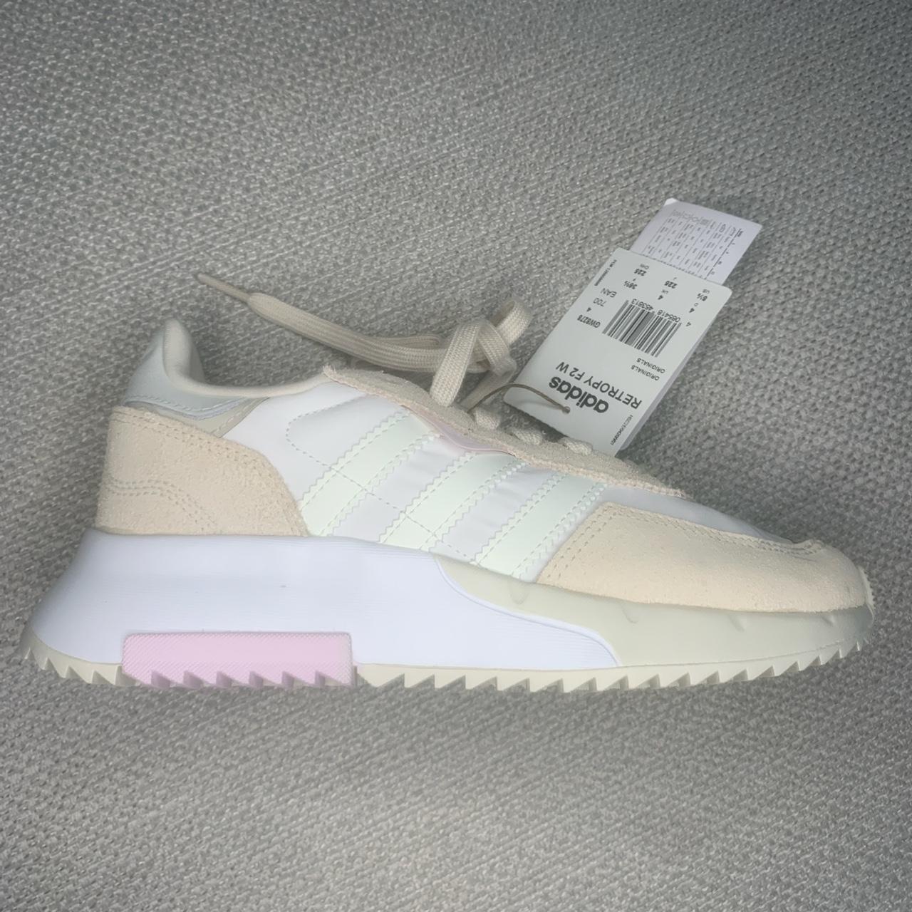adidas Originals Retropy F2 trainers in white and... - Depop