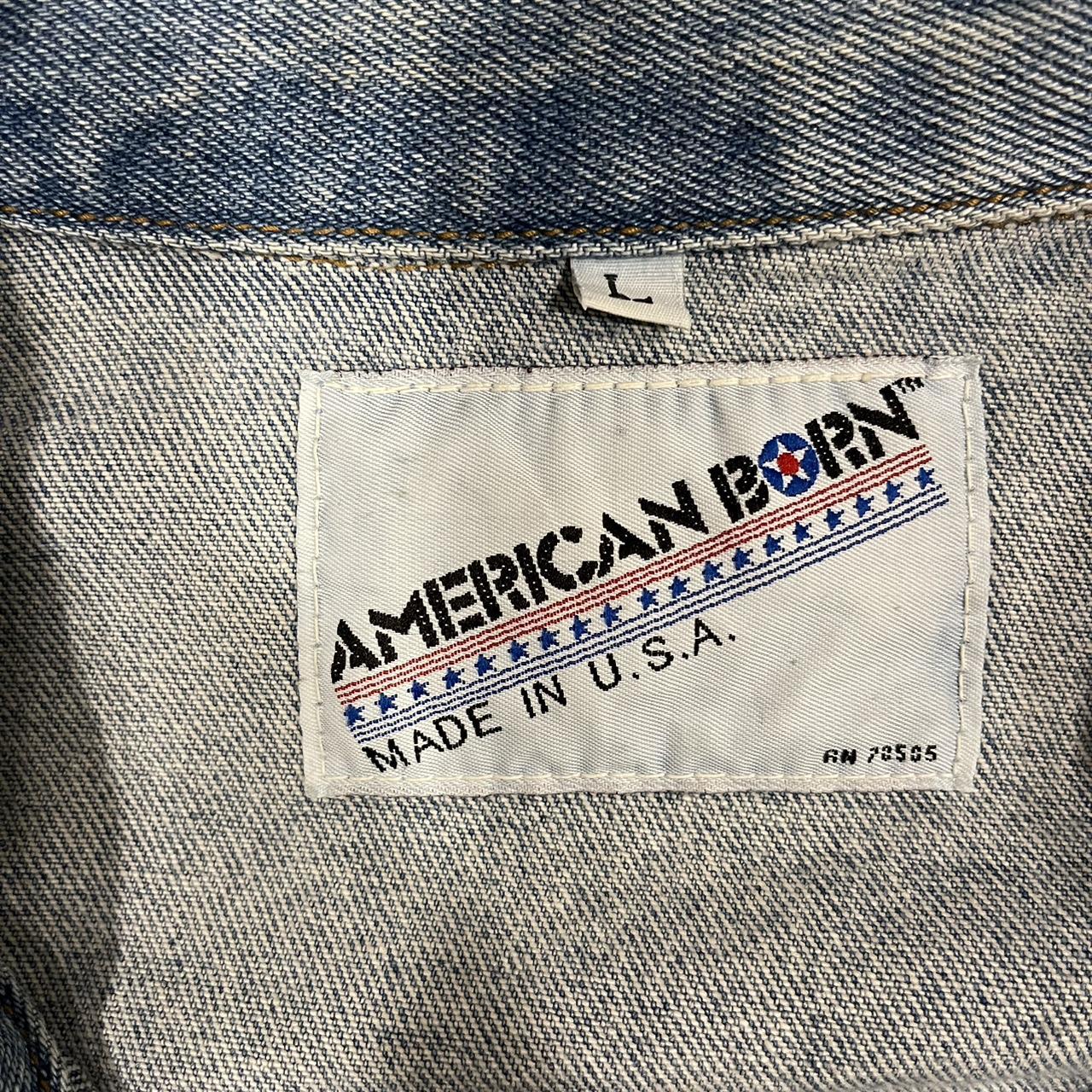 vintage camel cigarettes denim jacket size L... - Depop