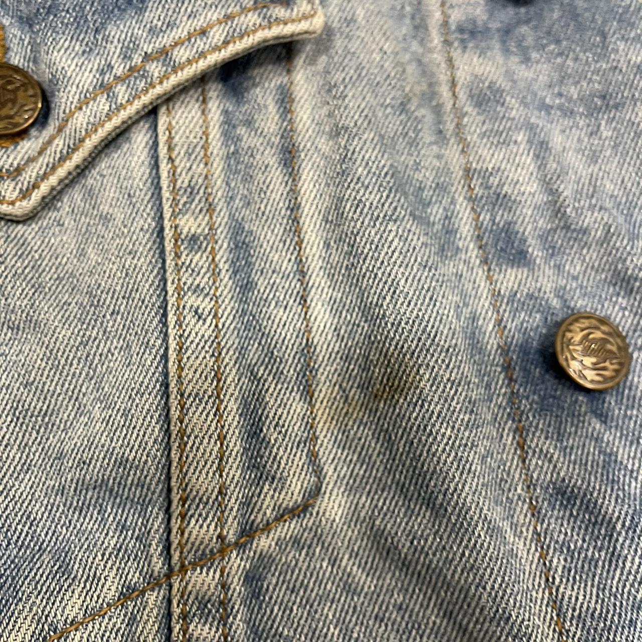 vintage camel cigarettes denim jacket size L... - Depop