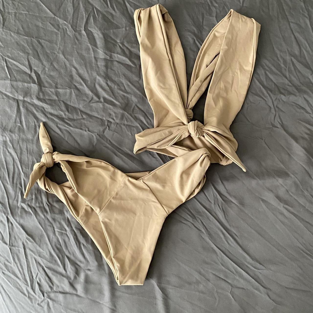 Namikai Tan/Taupe Bikini Set Can be worn 2... - Depop