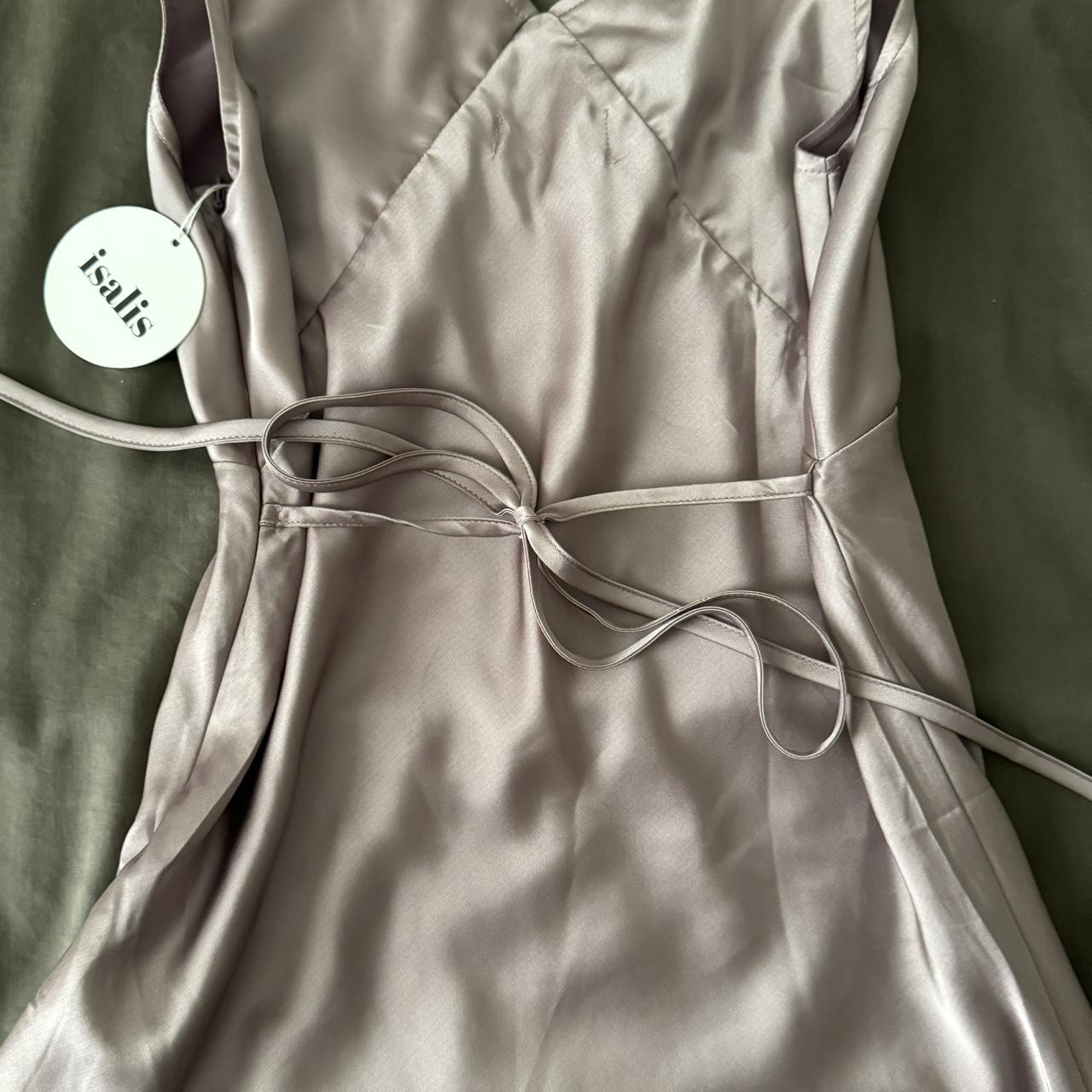 Isalis purple slip dress New with tags Tie in the... - Depop