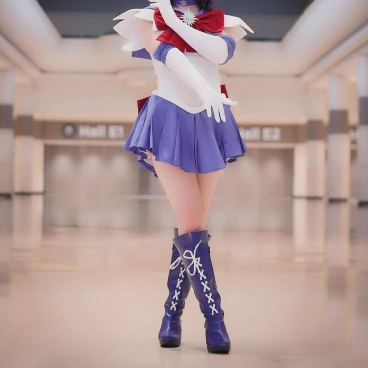 Sailor Saturn cosplay boots size 7.5 worn once, have... - Depop