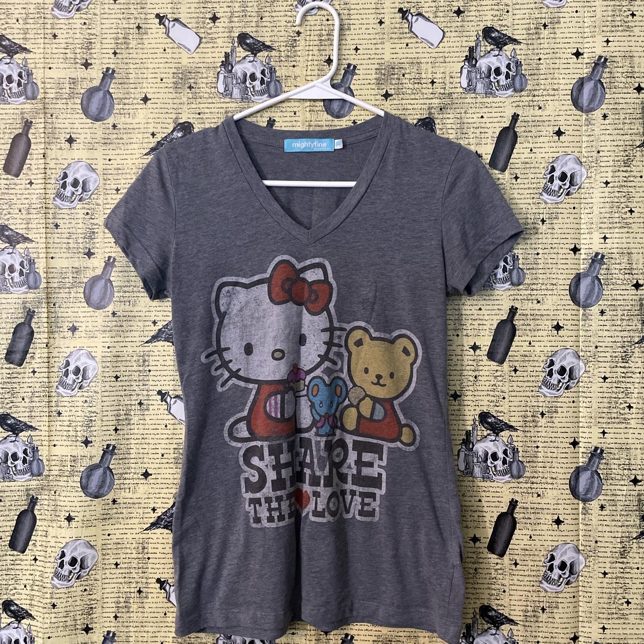 grey hello kitty and friends shirt woman’s medium... - Depop