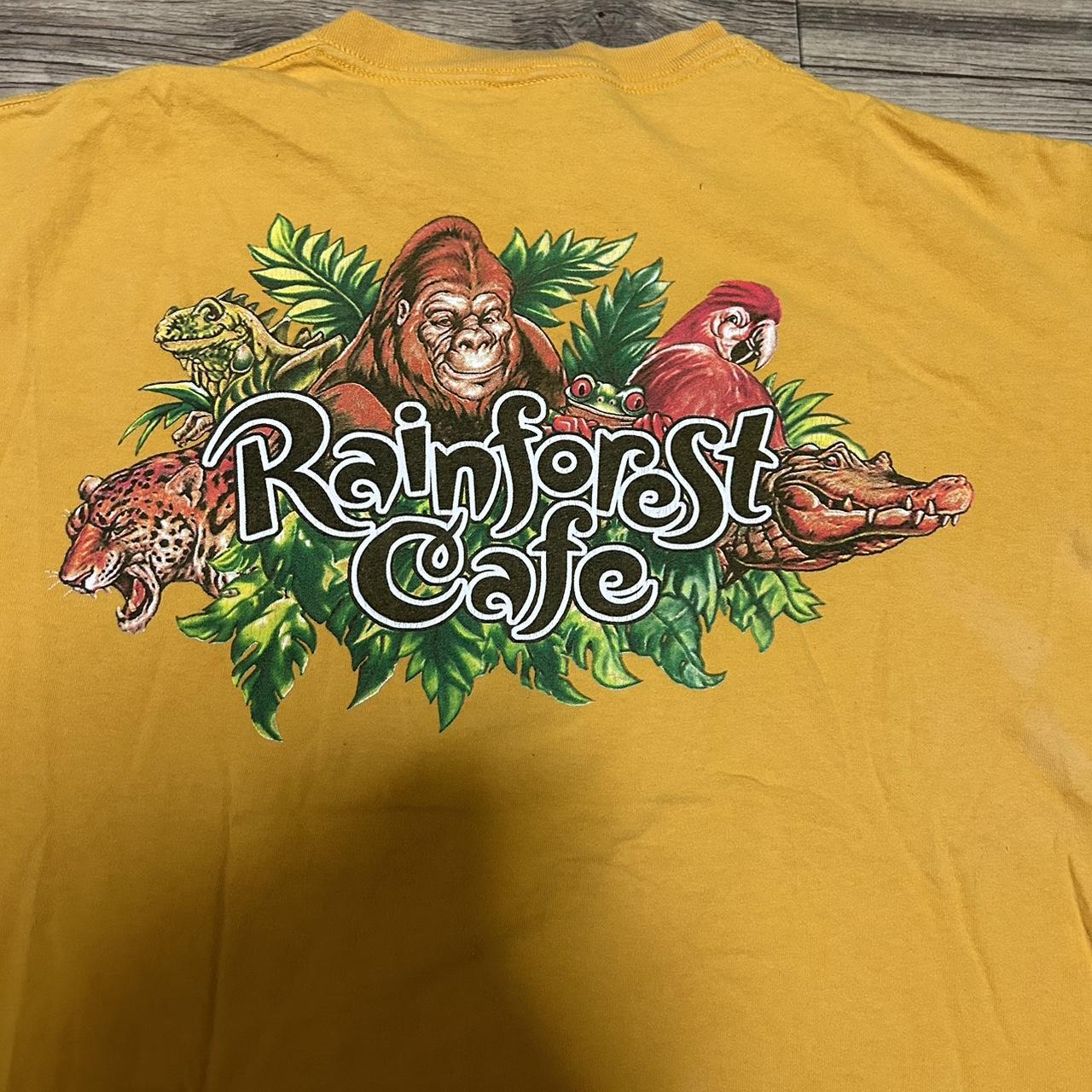 90’s rainforest cafe t-shirt. Minor flaws on front... - Depop