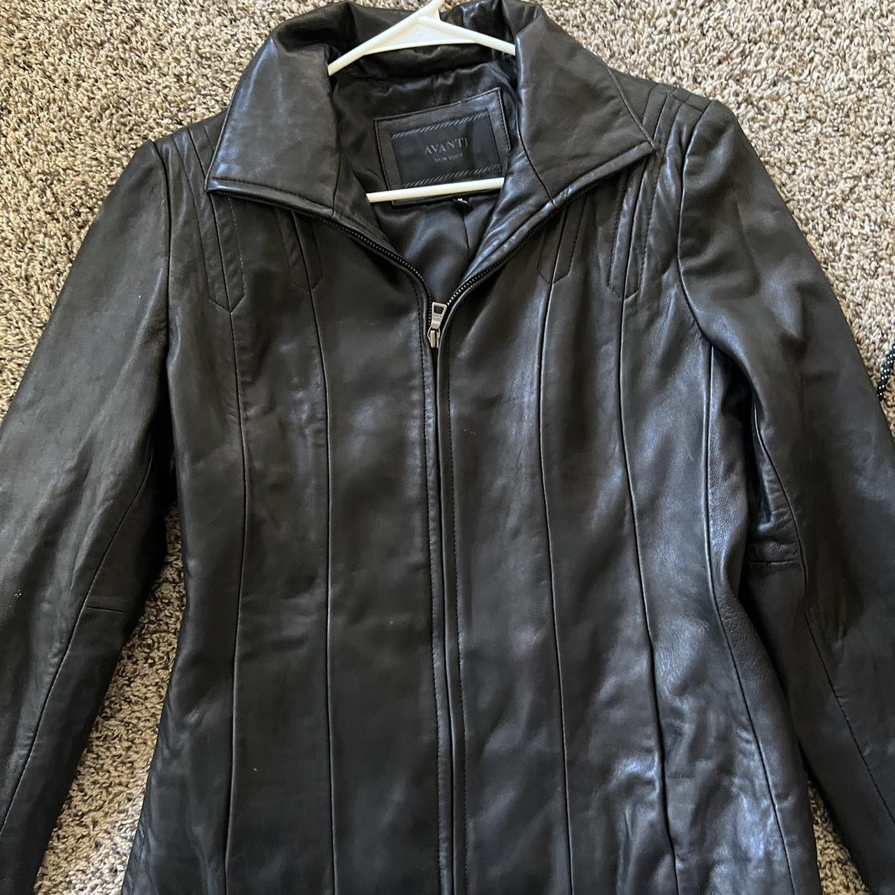 Avanti Genuine Leather Jacket, size M - Depop