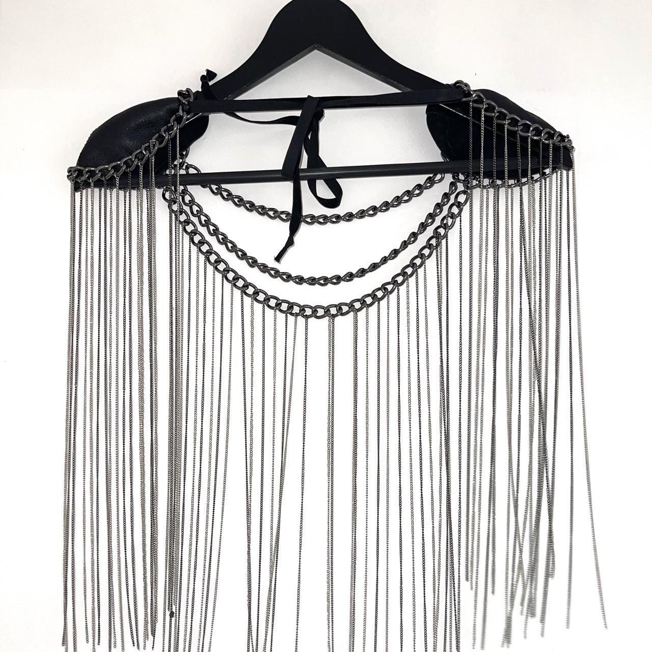 Chain Tassel shoulder pads cape Gorgeous must have... - Depop