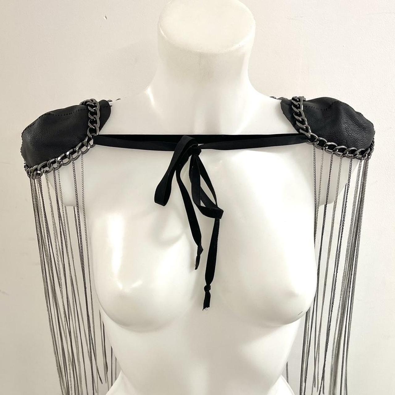 Chain Tassel shoulder pads cape Gorgeous must have... - Depop