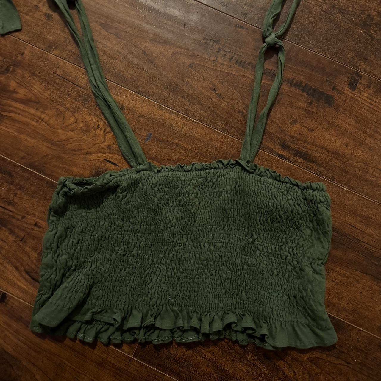 green earthbound croptop #earthbound #hippie... - Depop