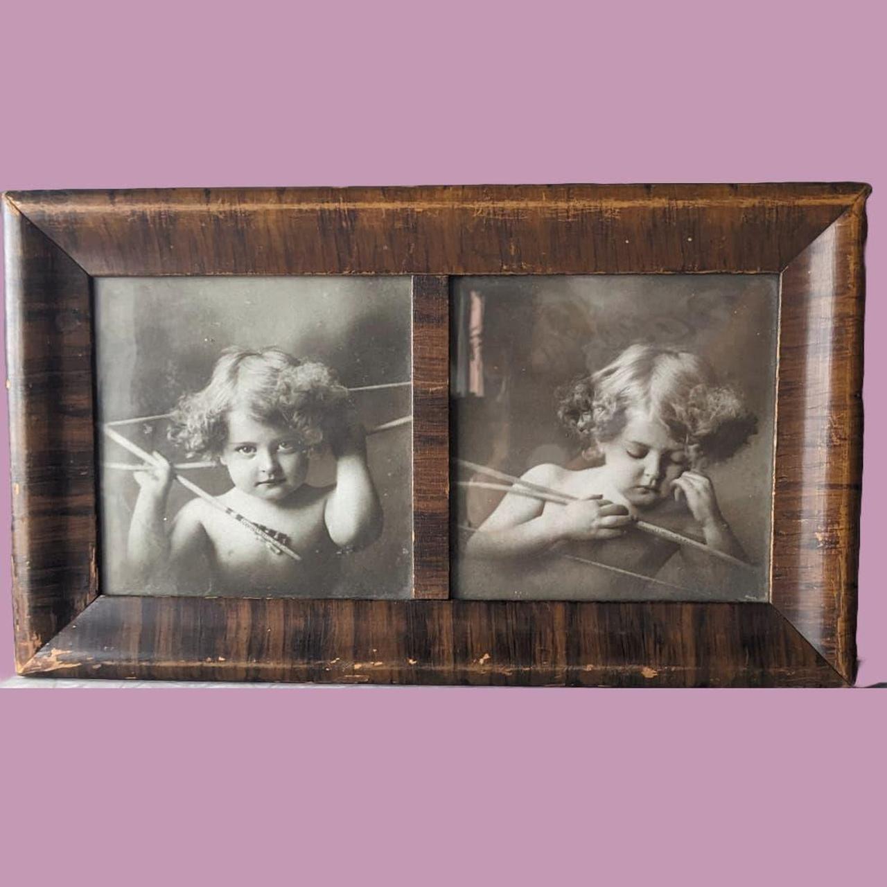 Beautiful double framed 1897 photos known as "Cupids... - Depop