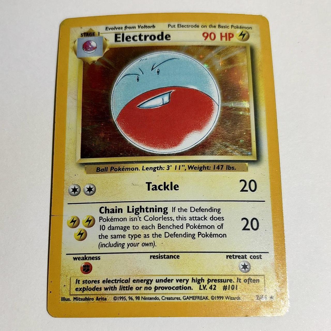 Pokemon TCG Electrode # 2/64 Jungle Holo Rare 1999... | Depop