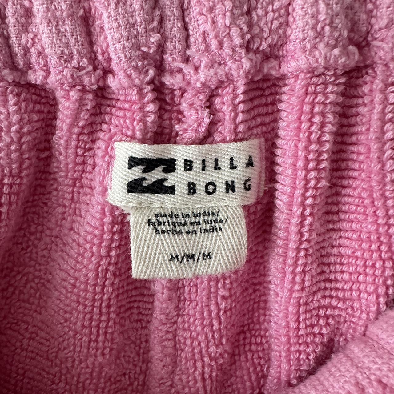 Billabong pink hibiscus towelling shorts Size M - Depop