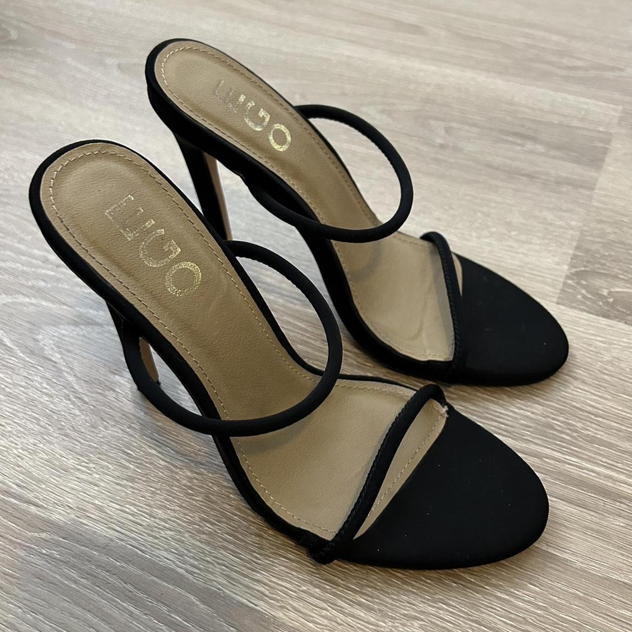Gorgeous EGO Black heels - Like new Size AU7 / UK5... - Depop