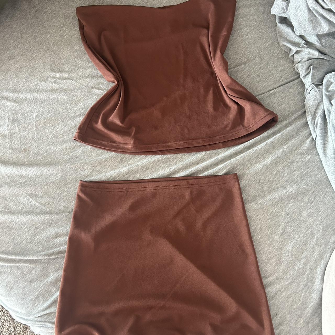 Rust brown 2 piece set - Depop