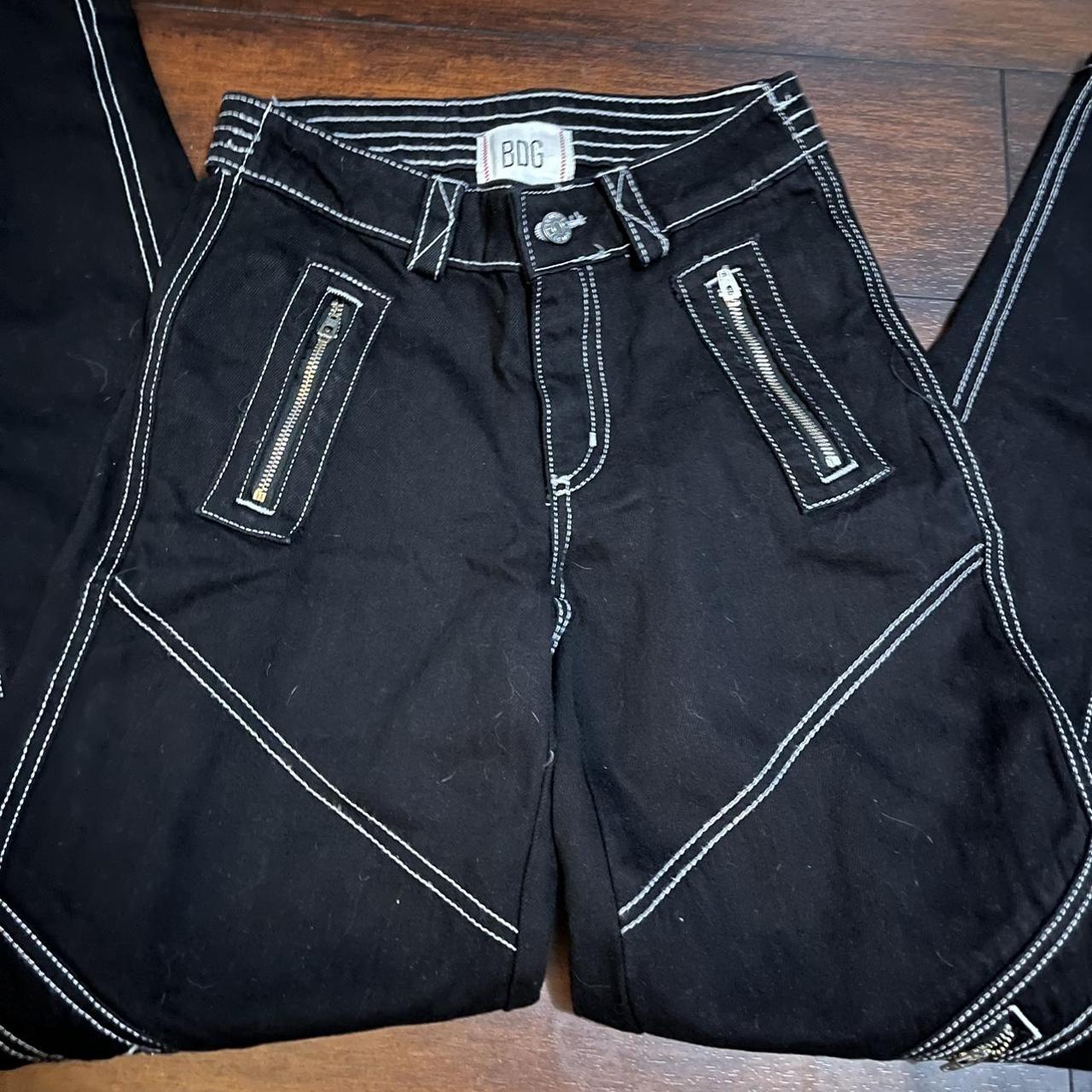 size 24 BDG black n white pants - Depop