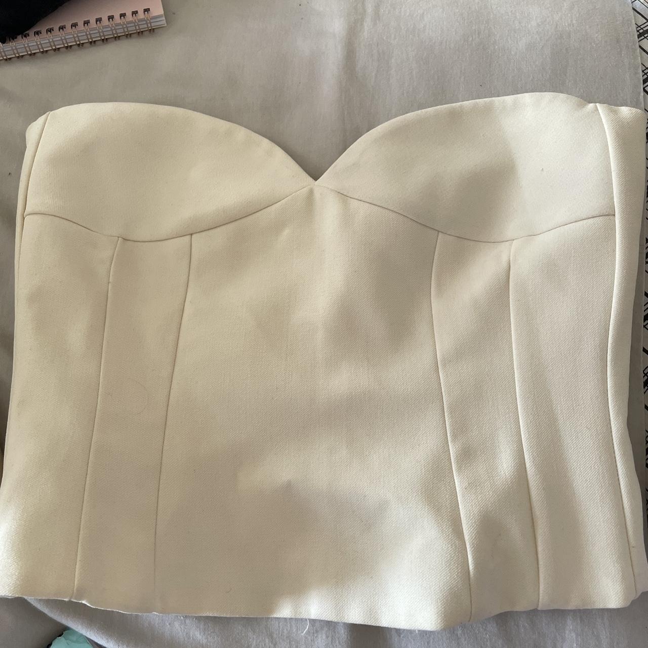 Zara corset top in cream Brand new - Depop