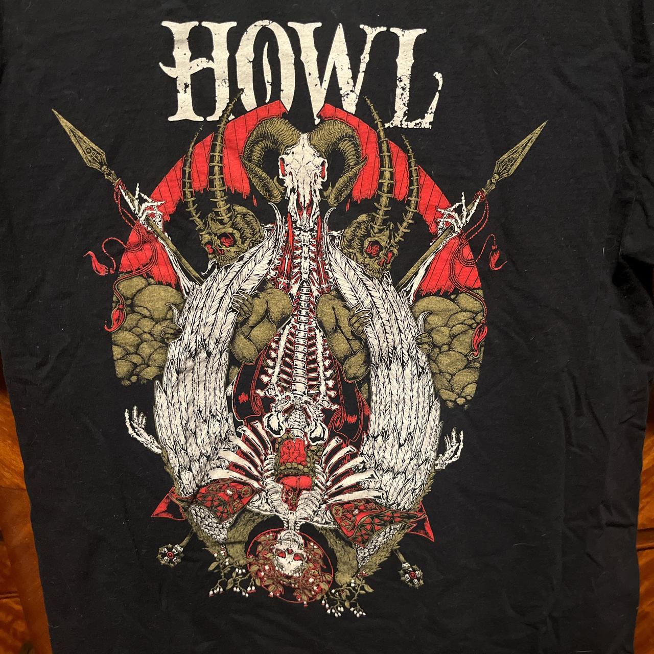 HOWL band metal t-shirt Front print... - Depop
