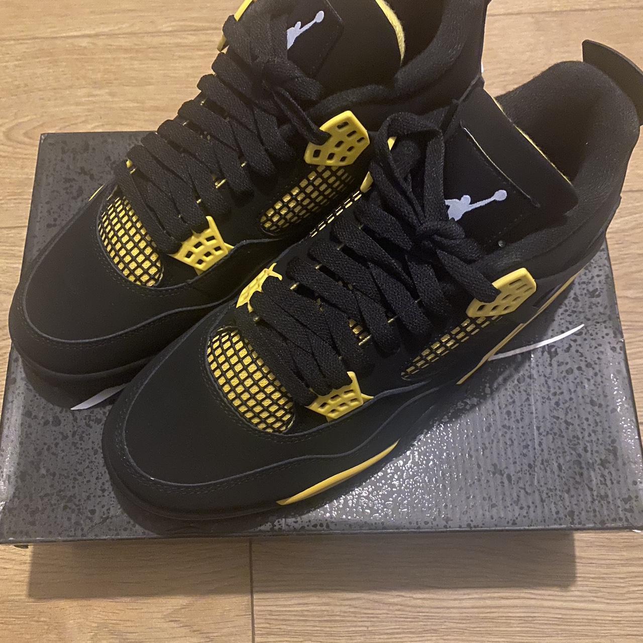 Jordan 4 thunder retro 2023 Brand new never... - Depop