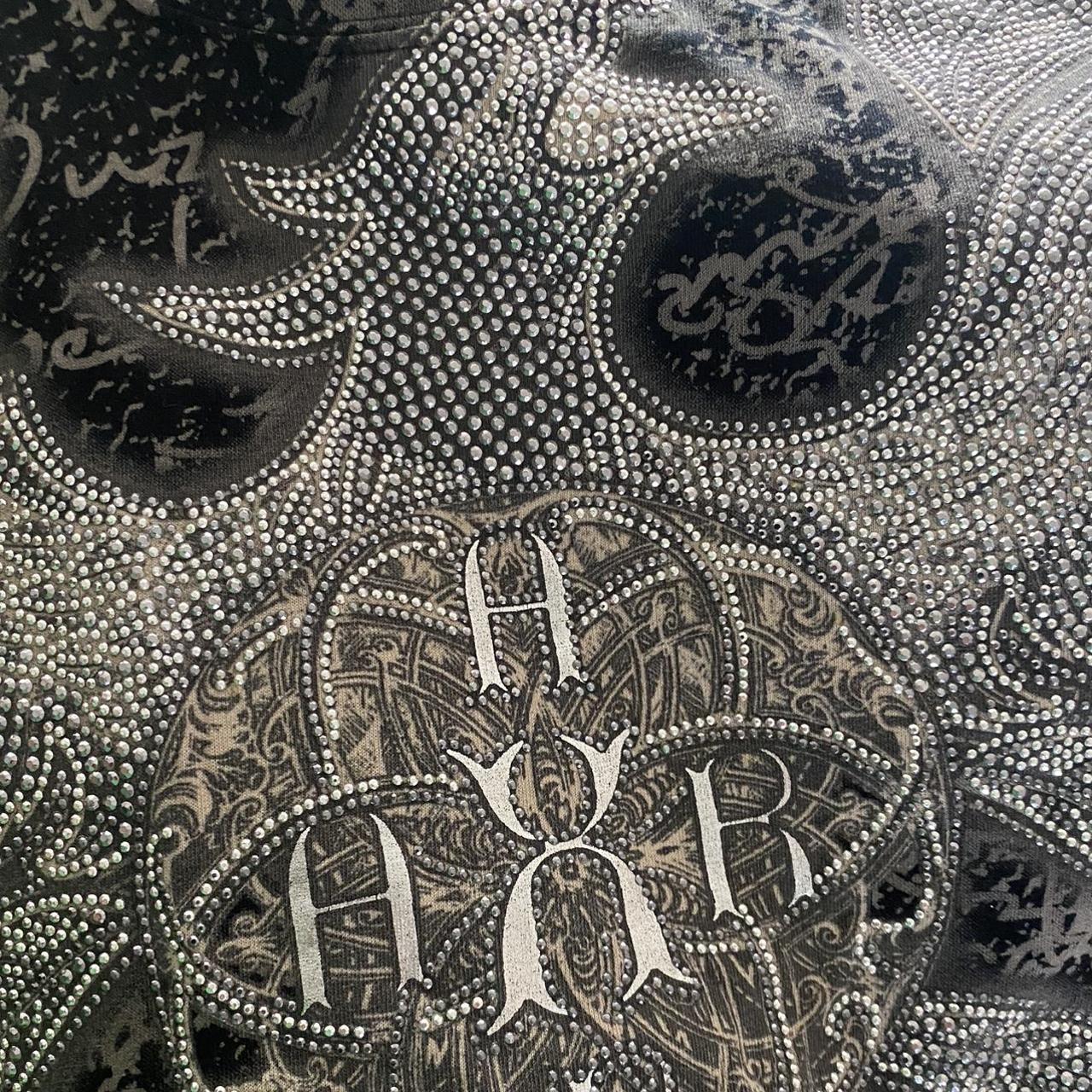 AXR Xzavier Affliction Style T-Shirt embellished... - Depop