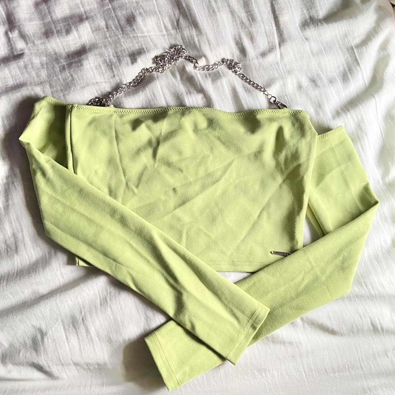 Dolls Kill Women's Green Crop-top | Depop