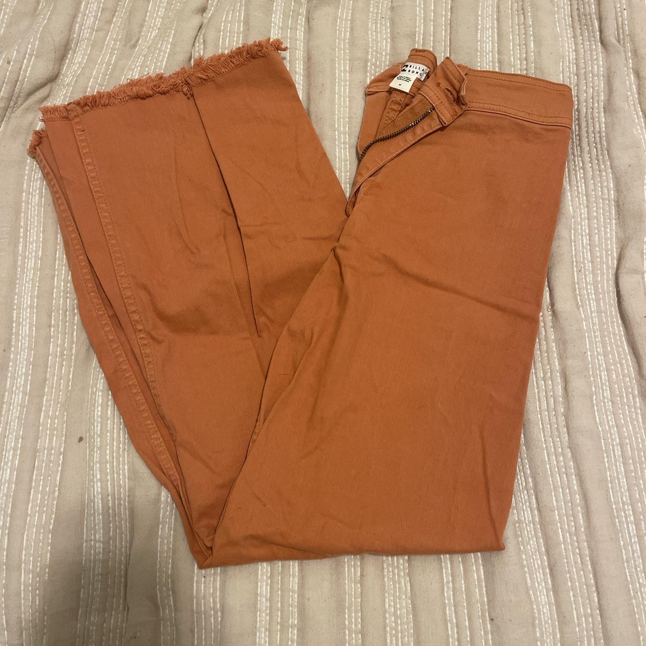 Burnt orange billabong wide leg pants super cute and... - Depop