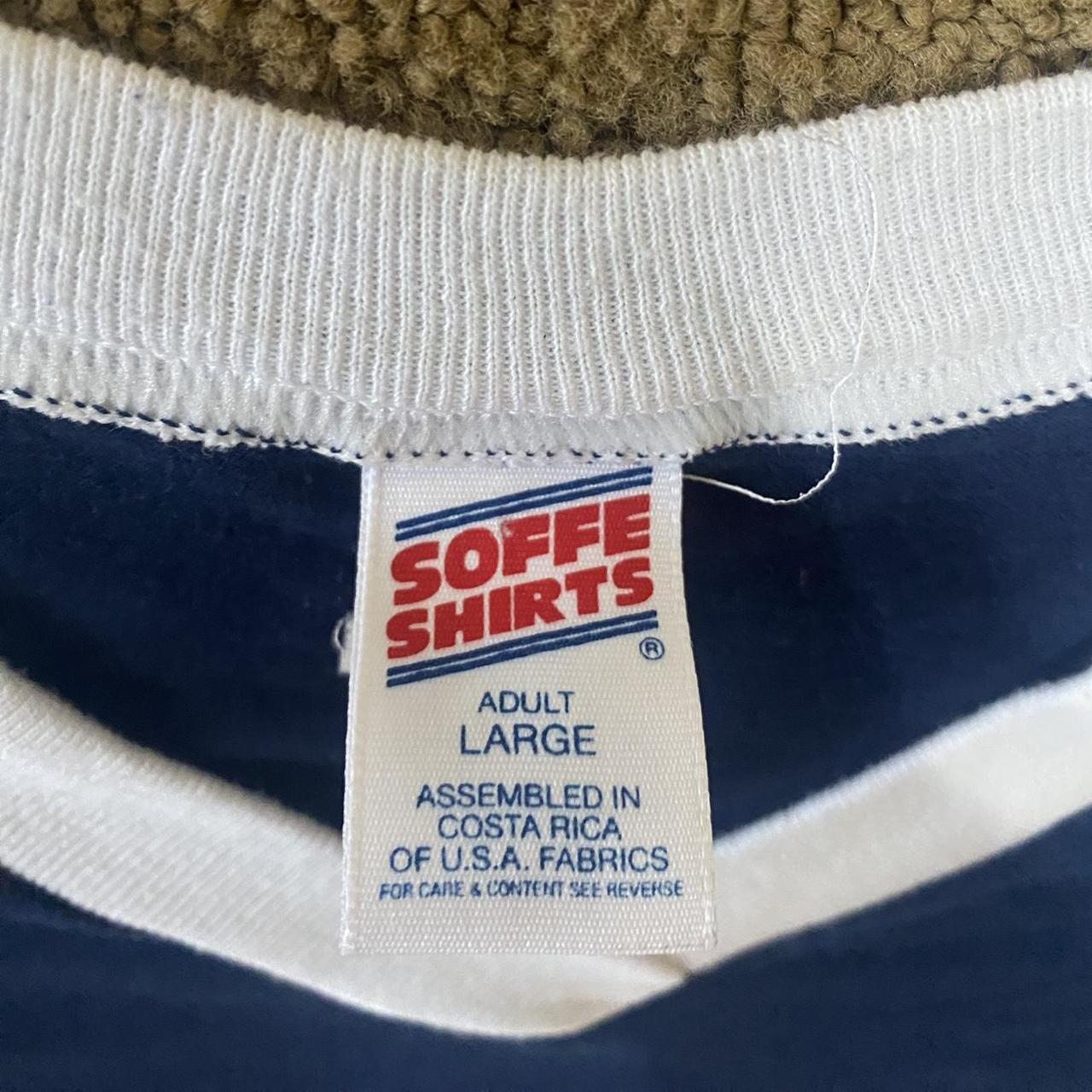 Vintage Soffe Sleeve Stripe Sports Jersey Size... - Depop